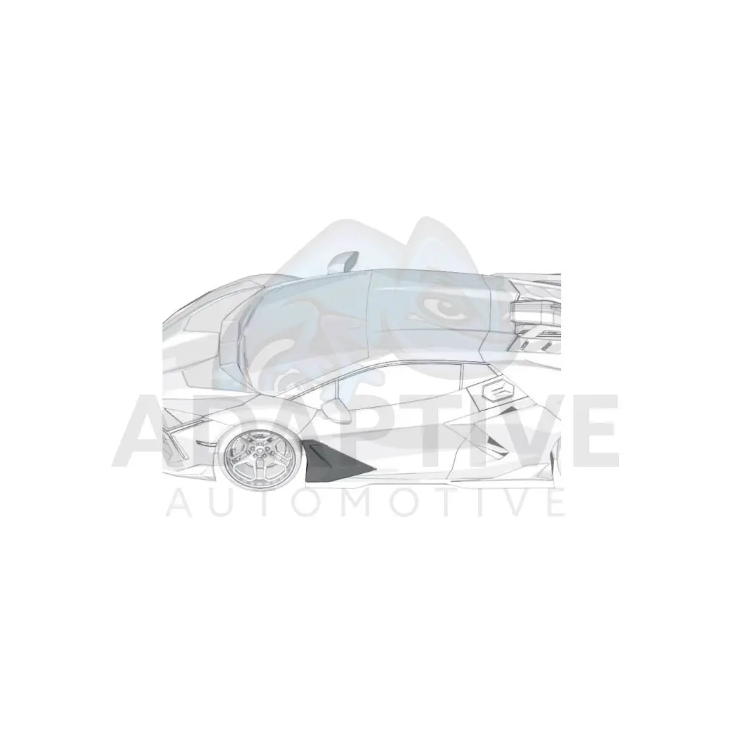 Adaptive Automotive - Zacoe Side Skirt-Door Blades Carbon Fiber